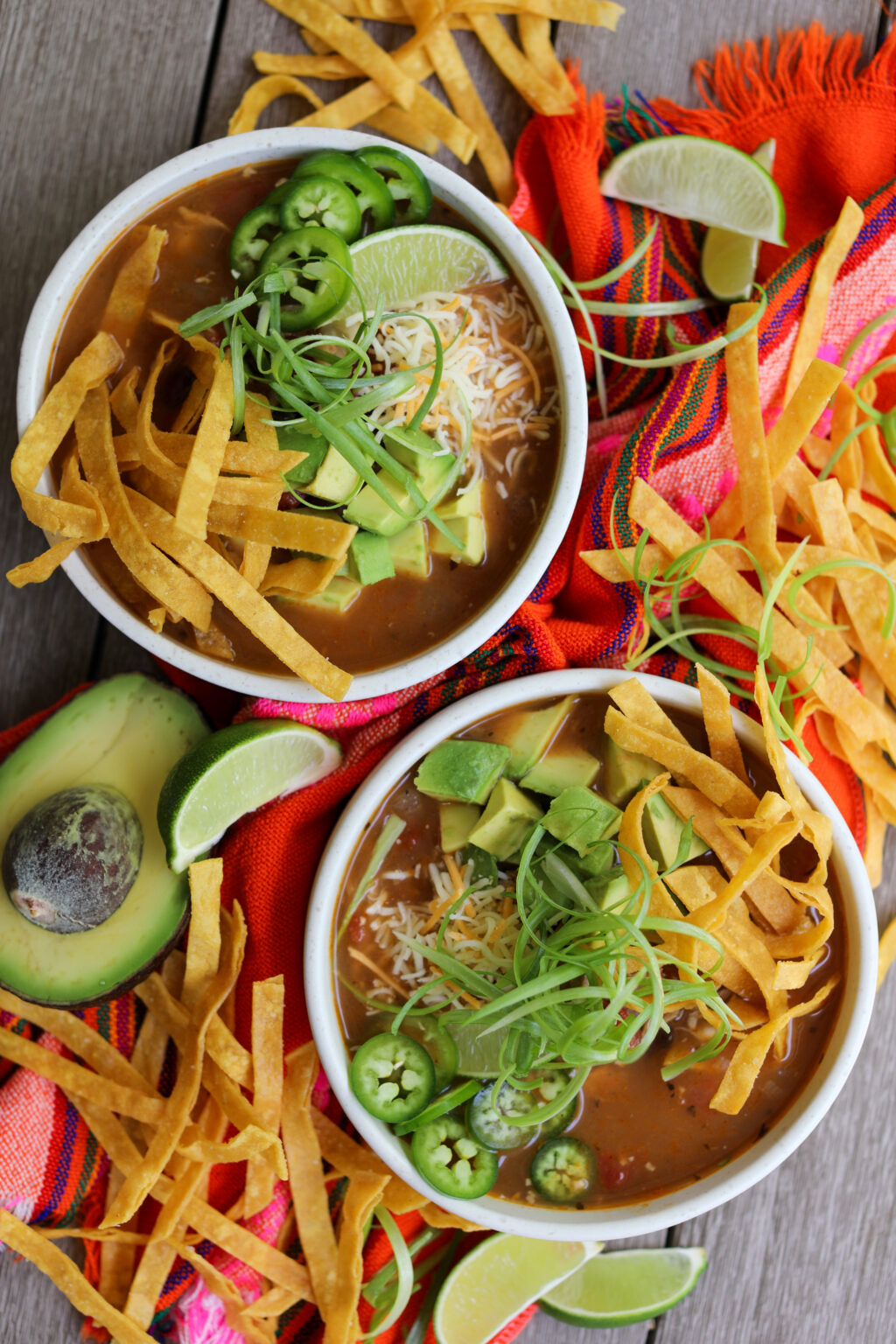 Brothy Chicken Tortilla Soup - Sacha Served What